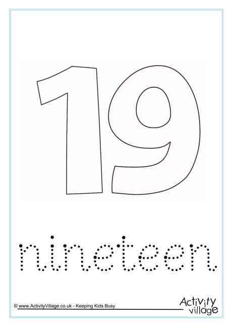 Number Word Tracing Worksheets | Activity Village