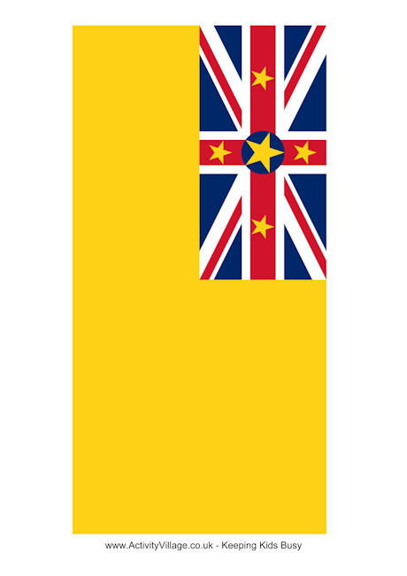 Niue Flag Printable | Activity Village
