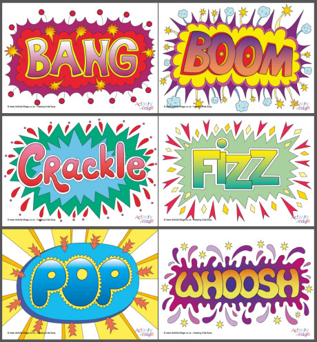 Noisy Words Word Art Slideshow | Activity Village