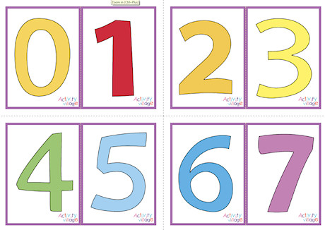 Number Flash Cards | Activity Village