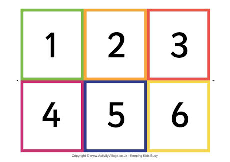 Number Flash Cards 1-30 | Activity Village