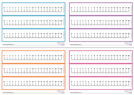 Printable Number Lines for the Classroom or Home
