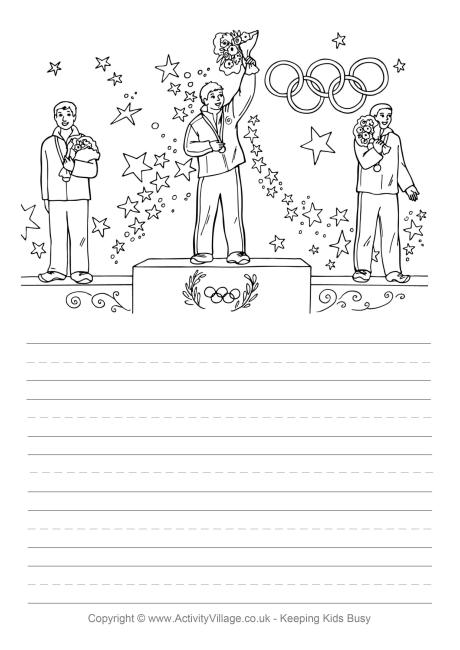 Sports Story Paper | Activity Village