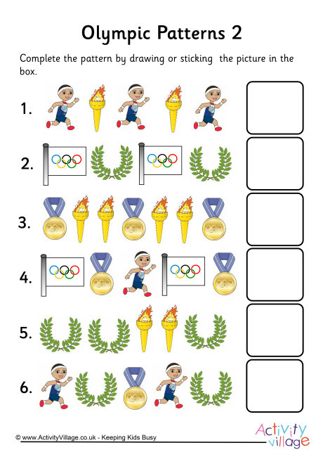 Pattern Worksheets | Activity Village