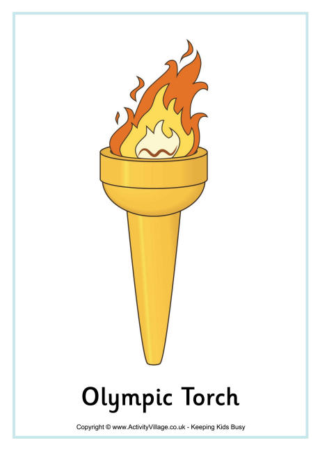 Olympic Torch Poster | Activity Village