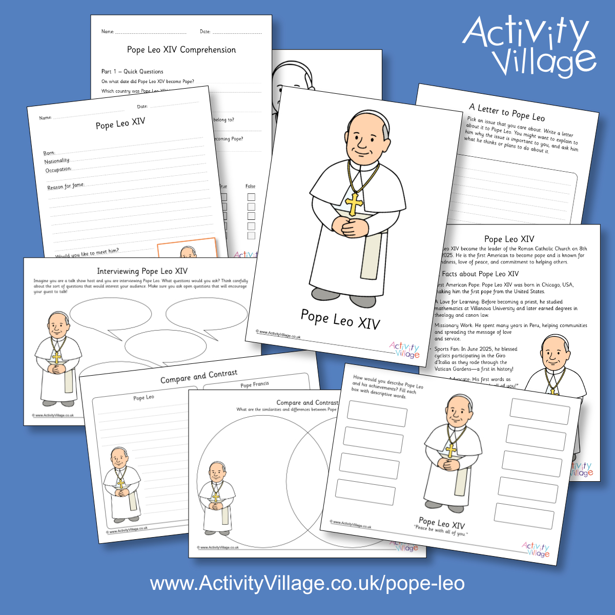 Meet Pope Leo XIV with Our Latest Resources | Activity Village