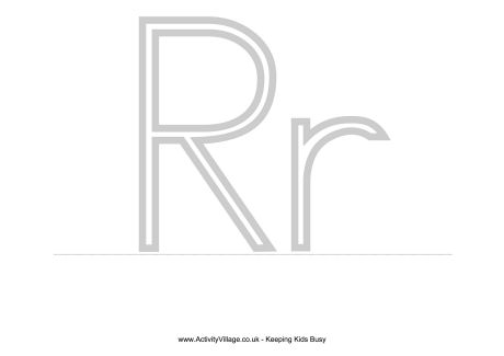 Letter R Colouring Pages | Activity Village