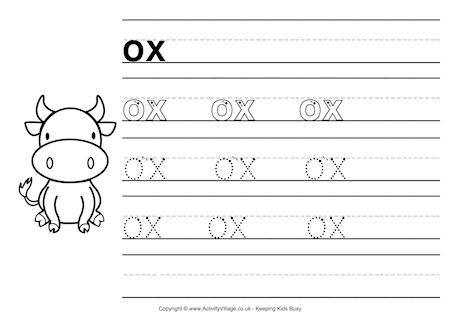 Animal Handwriting Worksheets | Activity Village