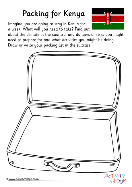 Kenya Fun Facts and Printables for Kids