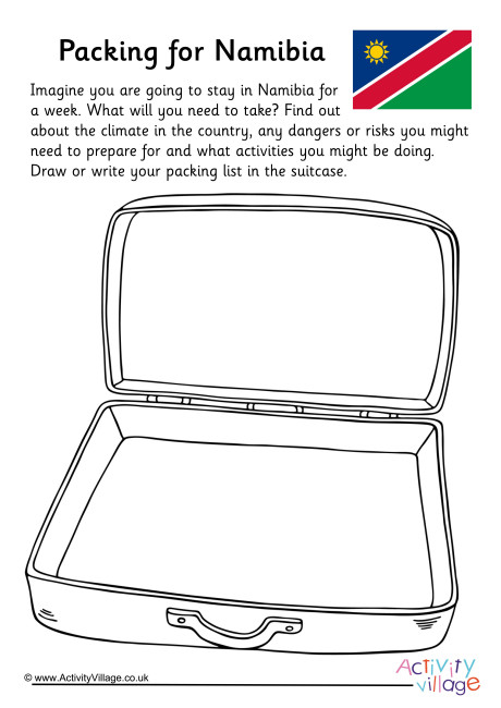 Namibia Facts and Printables for Children