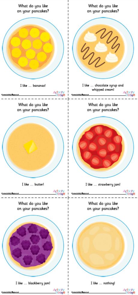 Pancake Toppings Posters | Activity Village