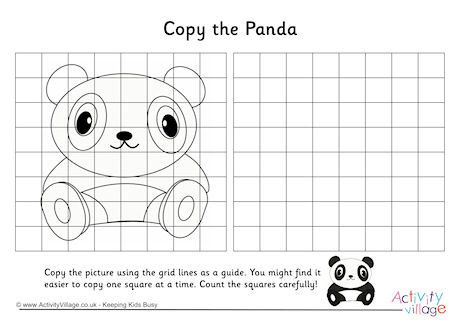 Panda Grid Copy | Activity Village
