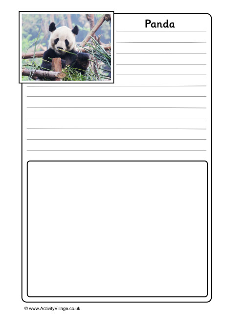 Panda Worksheets | Activity Village
