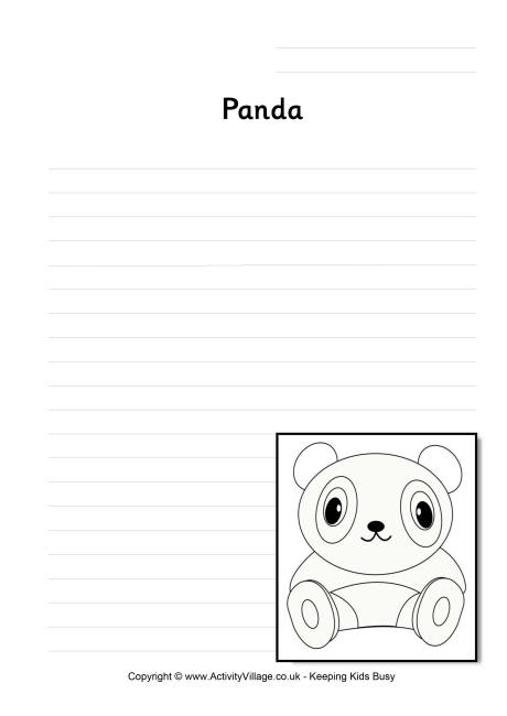 Panda Worksheets | Activity Village