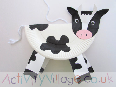 Paper Plate Cow | Activity Village