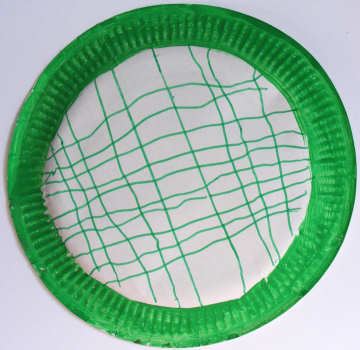 Paper Plate Racket Craft For Little Kids