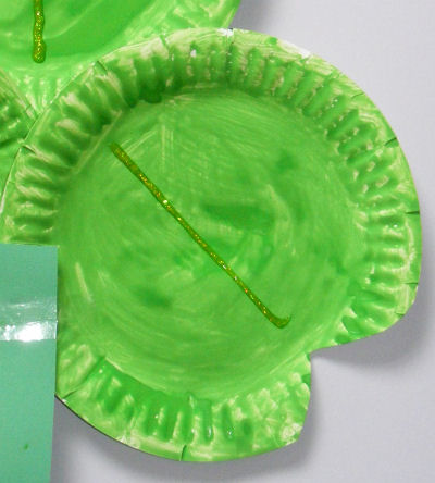 Paper Plate Shamrock Kids Craft for St Pats