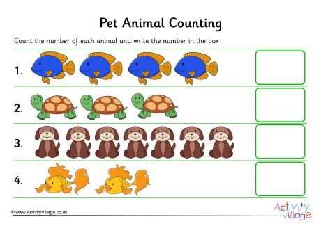 Pet Animal Maths Activities | Activity Village