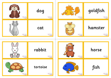 Vocabulary Matching Cards | Activity Village
