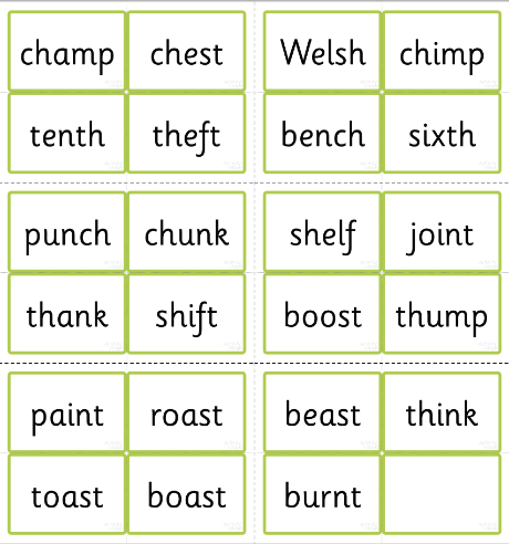 Phase Four Word Cards | Activity Village