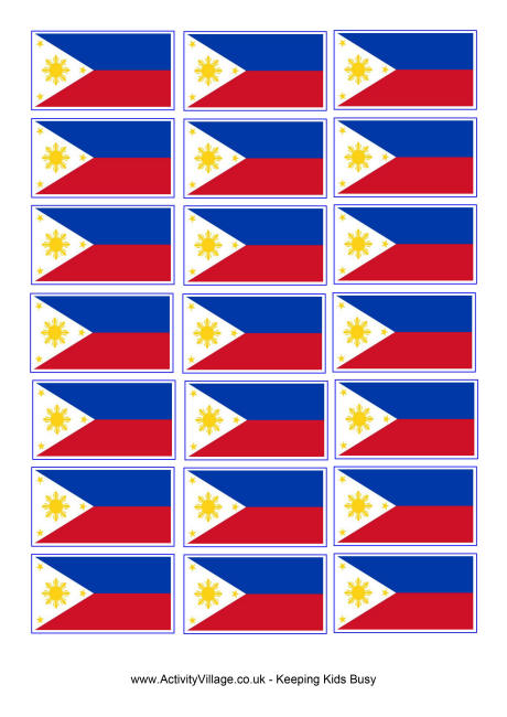 Philippines Flag Printable | Activity Village