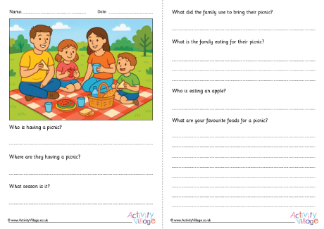 Picture Comprehension | Activity Village
