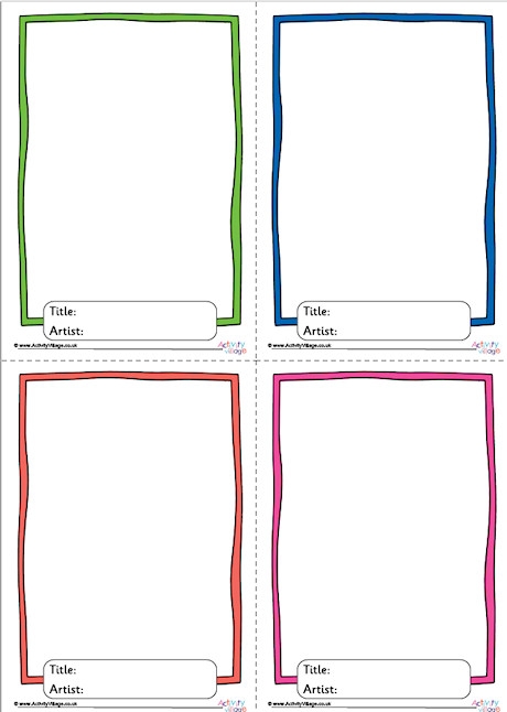 Picture Frames | Activity Village