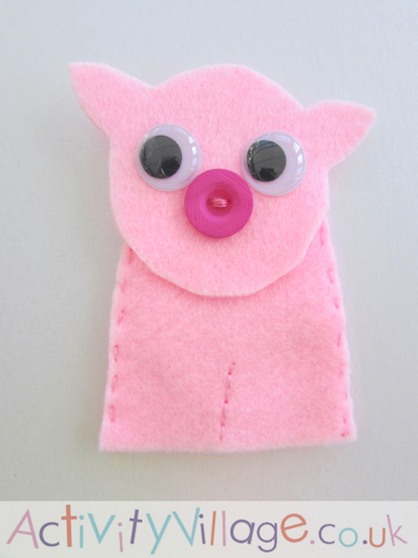 Pig Finger Puppet Craft | Activity Village