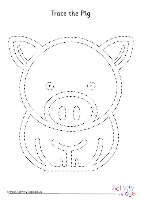 Pig Tracing Page 1 | Activity Village