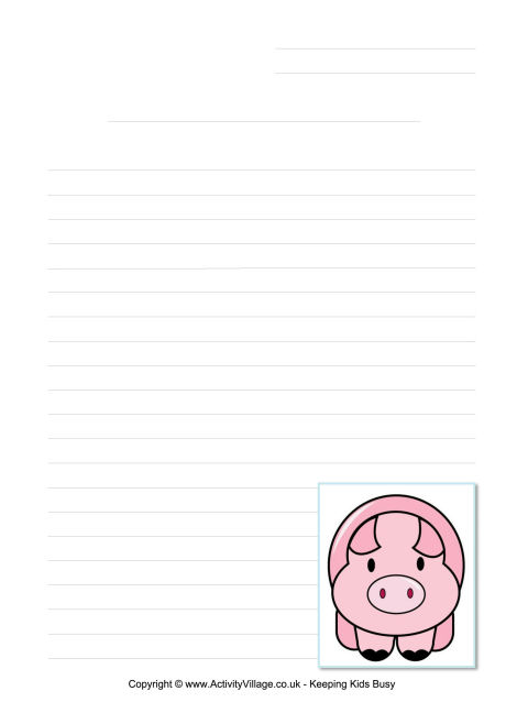 Farm Animal Writing Pages | Activity Village