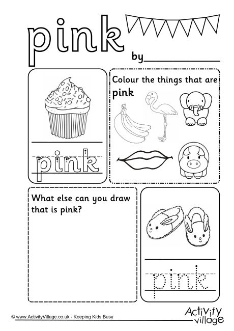Pink Activities for Kids