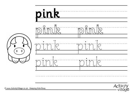 Pink Activities for Kids
