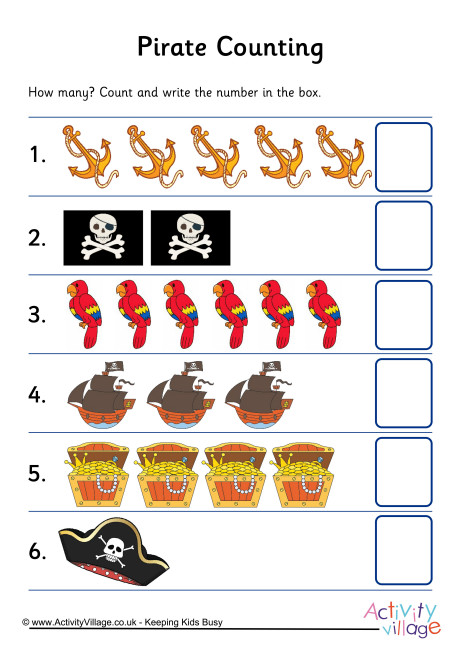 Pirate Counting 2 | Activity Village
