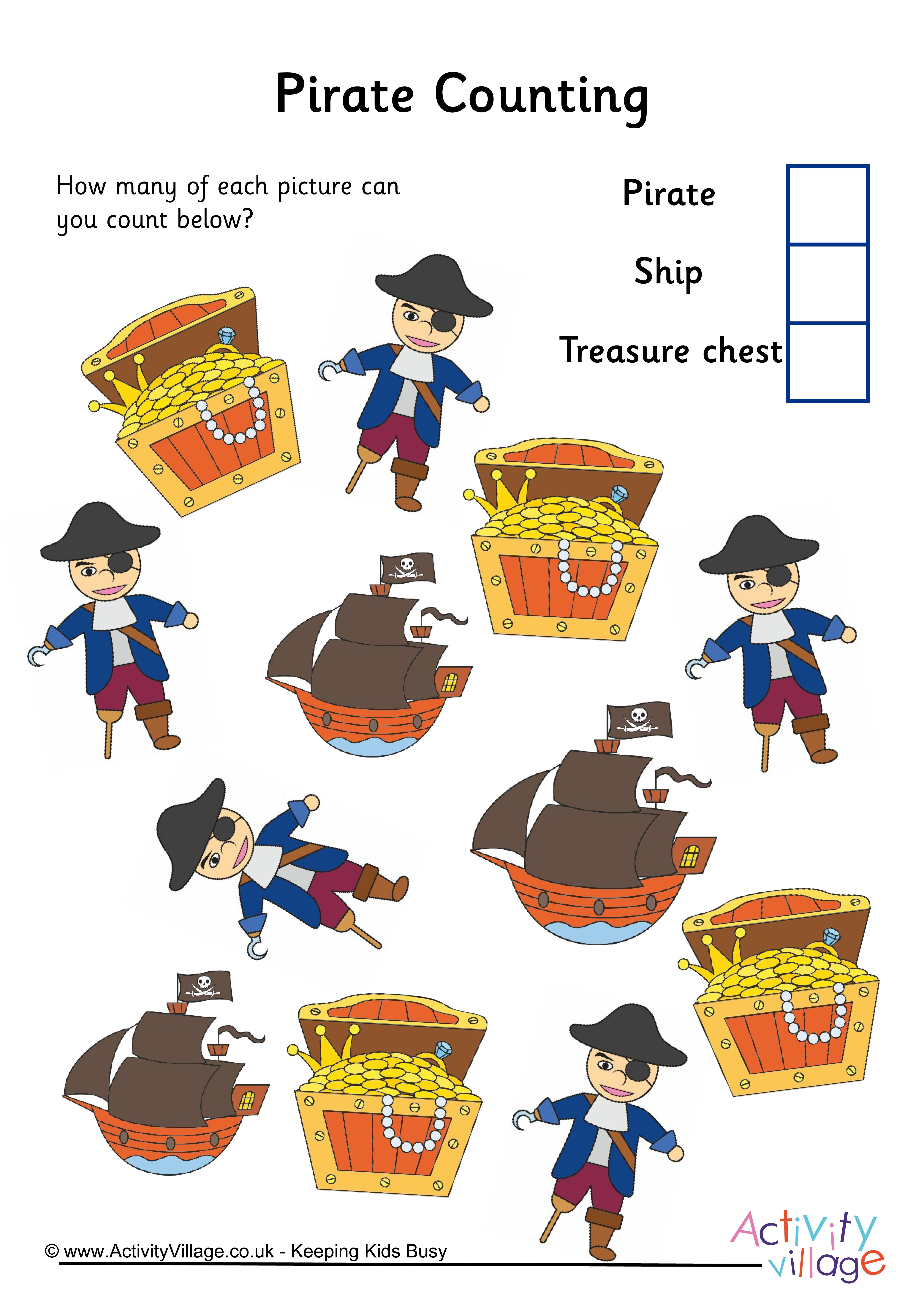 Pirate Counting 3 | Activity Village
