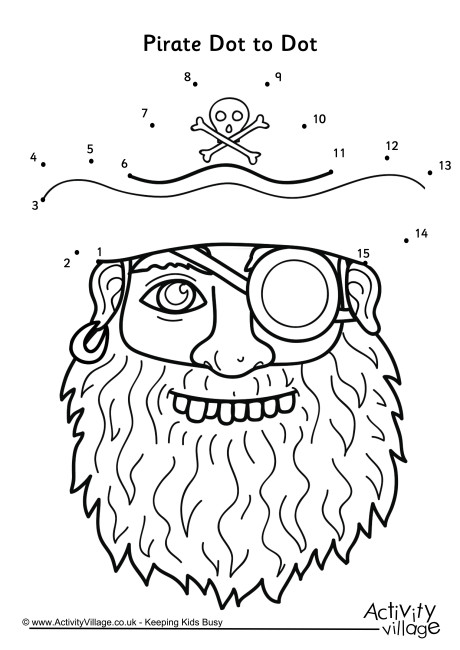 Pirate Dot to Dots | Activity Village