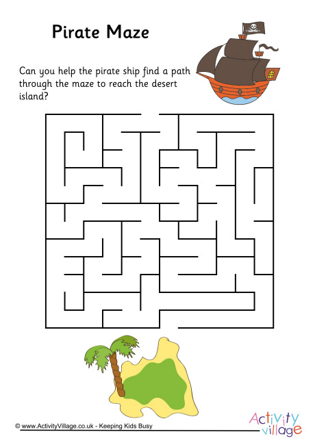 Pirate Mazes | Activity Village