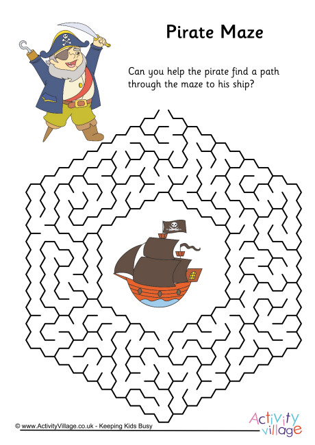 Pirate Mazes | Activity Village
