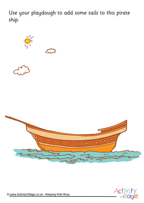 Pirate Playdough Mats | Activity Village