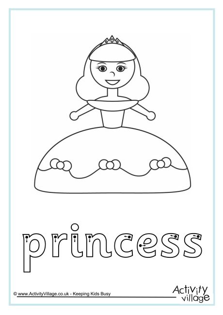 Princess Worksheets | Activity Village