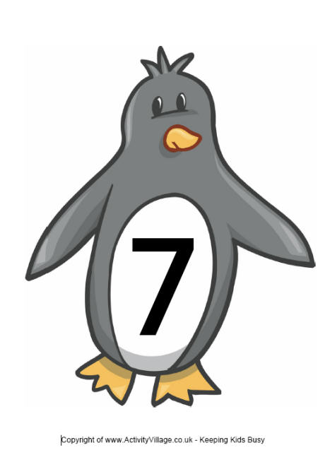 Penguin Number Posters | Activity Village