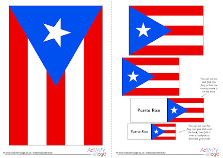 Puerto Rico Flag Printable | Activity Village