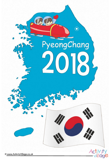 PyeongChang Winter Olympics 2018 Poster | Activity Village
