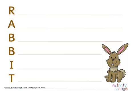 Easter Acrostic Poem Printables | Activity Village