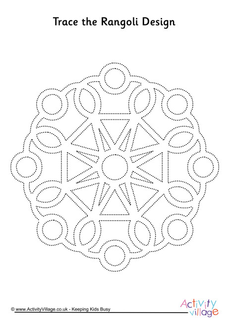 Rangoli Tracing Pages | Activity Village