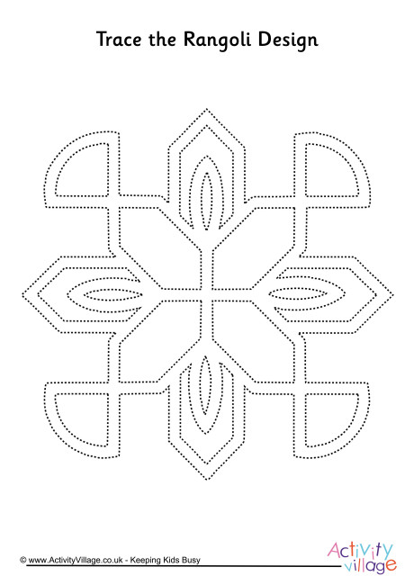 Rangoli Tracing Pages | Activity Village