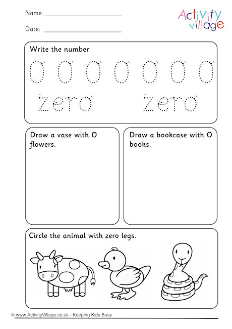 Recognising Numbers Worksheets | Activity Village
