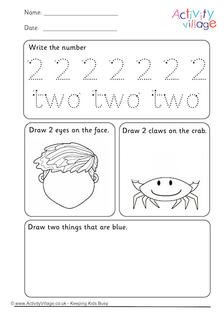 Recognising Numbers Worksheets | Activity Village