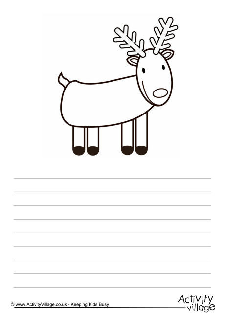 Reindeer Story Paper | Activity Village