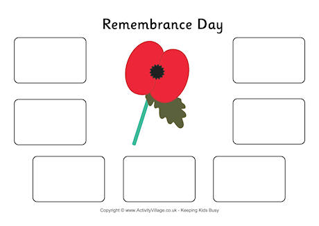 Remembrance Day Boxes | Activity Village