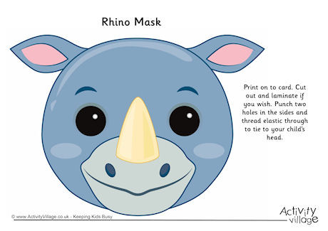 Rhinos – Printable Activities, Colouring, Worksheets & Crafts ...